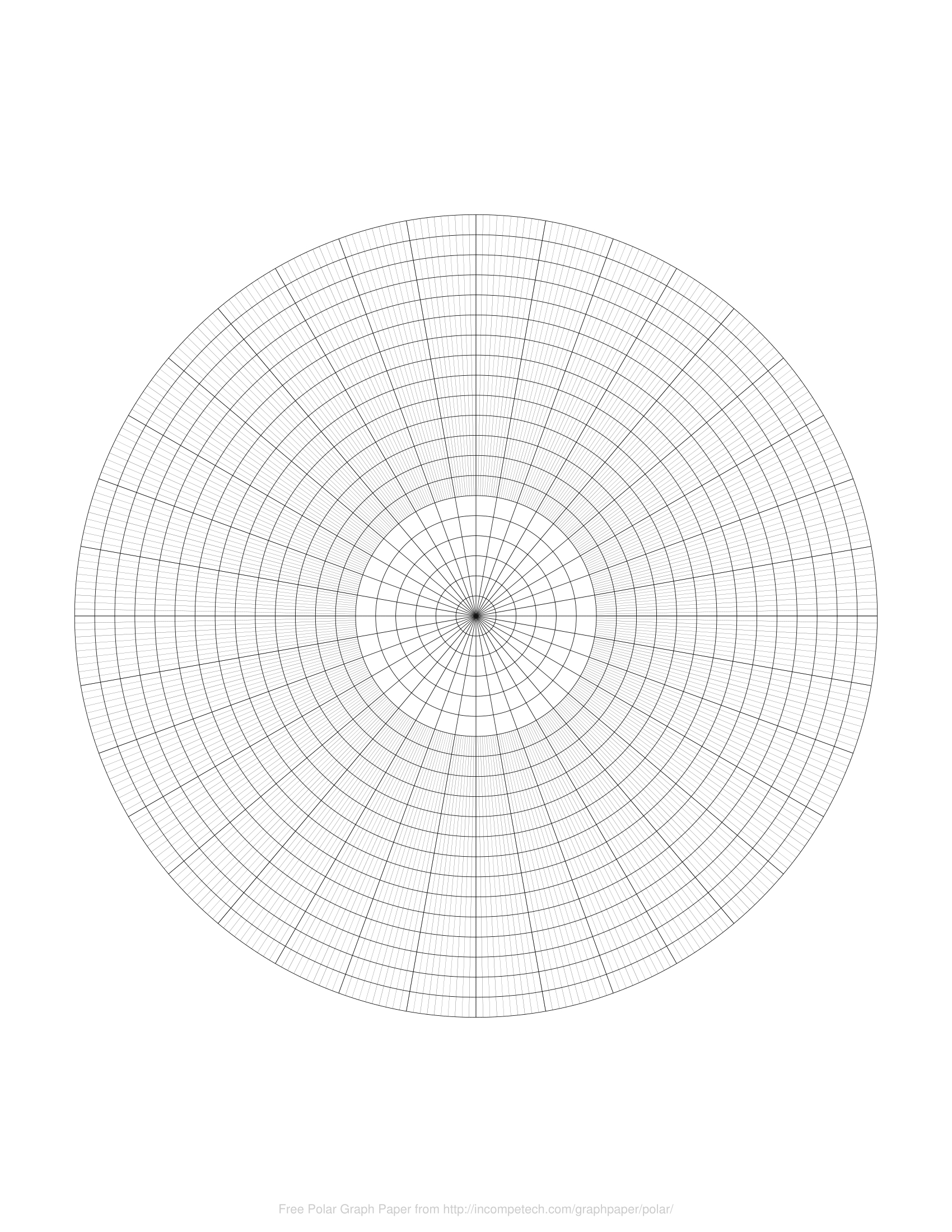 Radial Graph Paper Printable | Printable Graph Paper